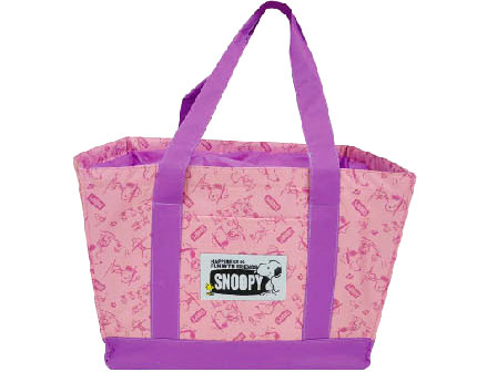 キャラ雑貨 保冷レジカゴバッグ スヌーピー：ピンク|【堀商店】景品・販促品・お祭り用品の激安販売